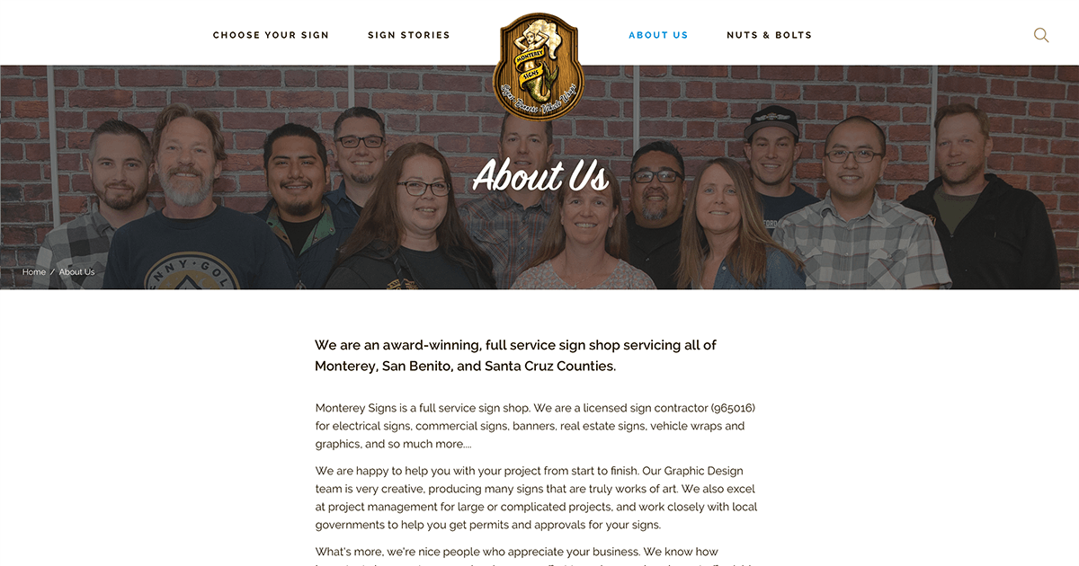 Homepage - Monterey Signs